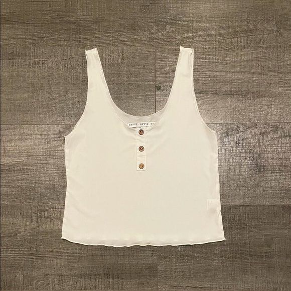 Tops | Nice White Cropped Tank Top | Poshmark